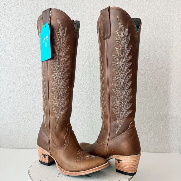 Lane boots | Shoes | Lane Jentry Knee High Womens Cowboy Boots 6 Brown ...